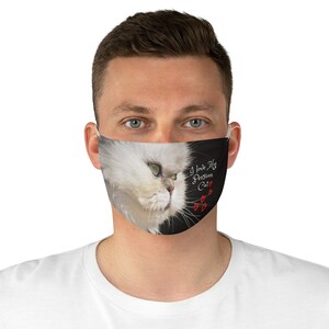 Persian Cat Face Mask White Persian Cat Cat Lover Gift Cat | Etsy