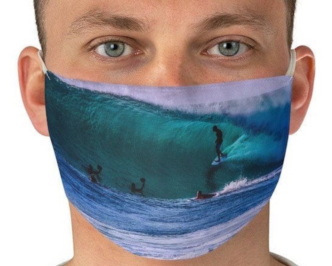 Masque de visage de surf masque de visage de plage masque | Etsy