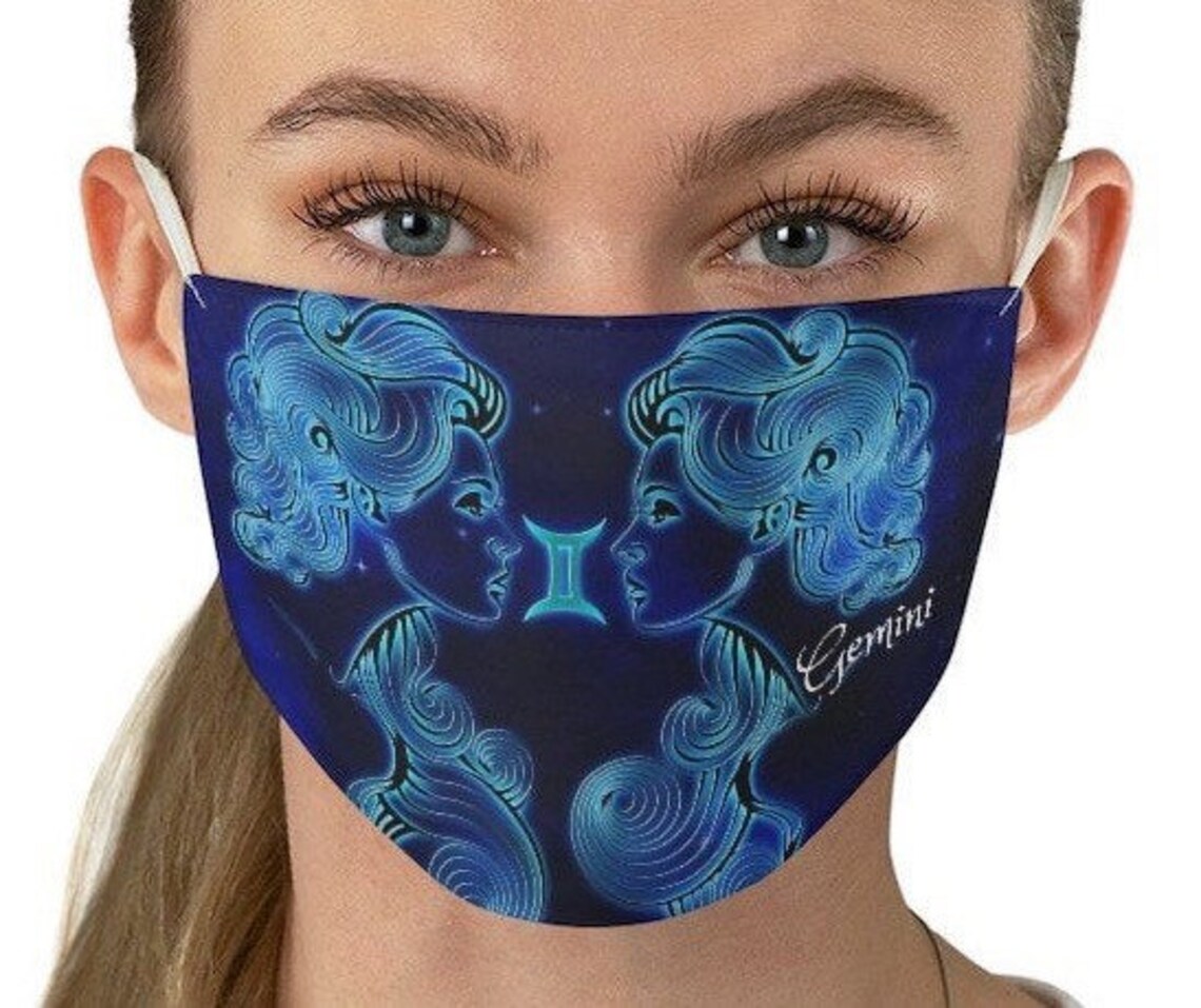 Gemini Face Mask Gemini Zodiac Gemini Gifts Gemini Mask | Etsy