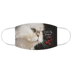 Persian Cat Face Mask White Persian Cat Cat Lover Gift Cat | Etsy