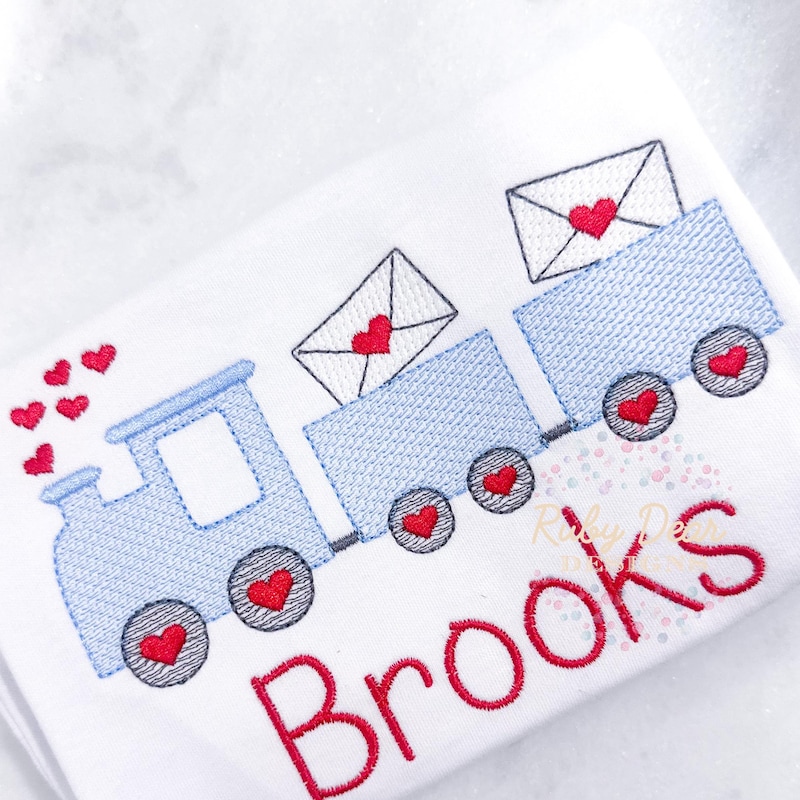 Valentines Train Design - Etsy