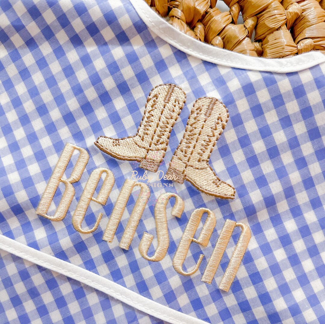 Square Toe Boot Duo Mini Sketch and Satin Stitch Machine Embroidery ...