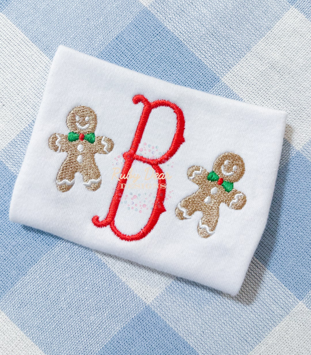 Gingerbread Boy Single Mini Satin and Fill Stitch Machine Embroidery ...