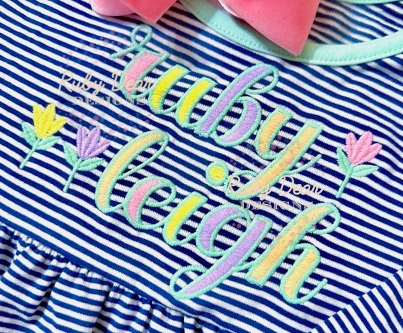 Tulip Standing Mini Satin Stitch Machine Embroidery Design - Etsy