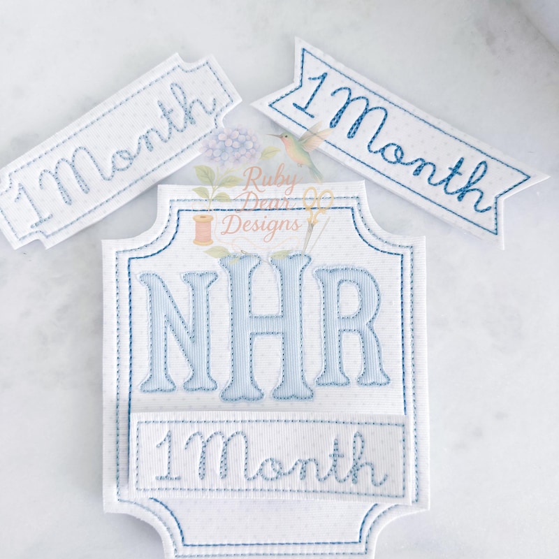 Baby Name Card Embroidery Design - Etsy