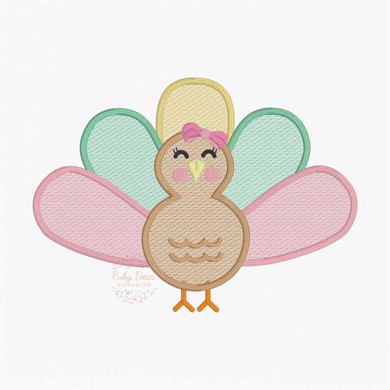 Turkey Girl Sketch With Satin Outline Stitch Machine Embroidery Design ...