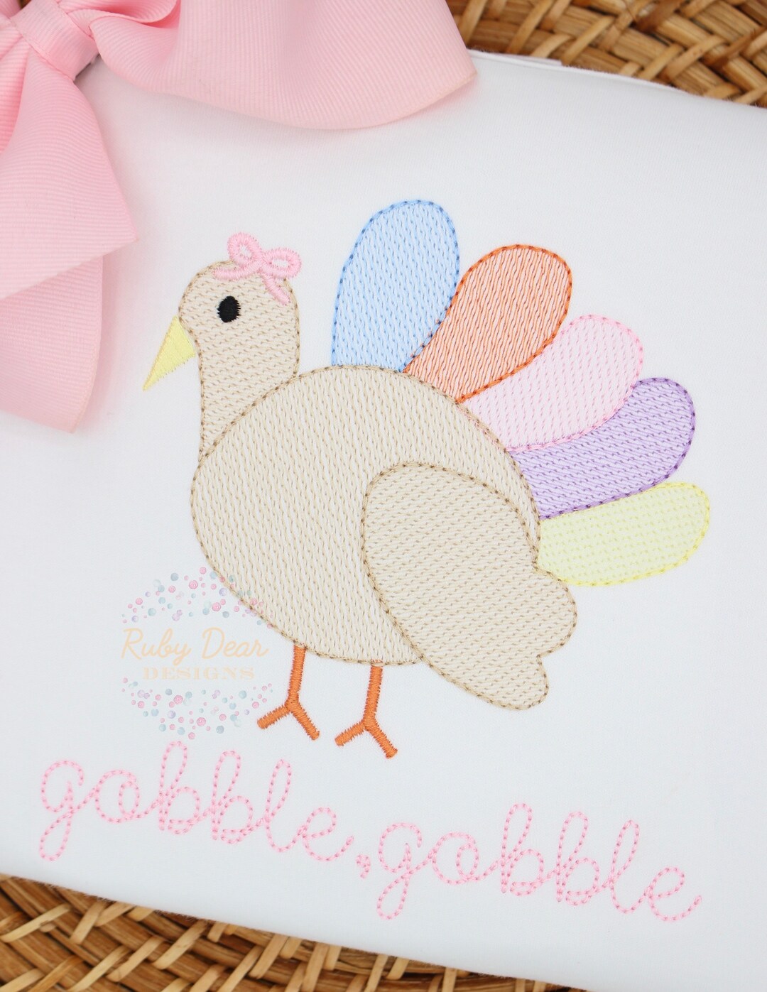 Turkey Girl Sketch Stitch Machine Embroidery Design - Etsy