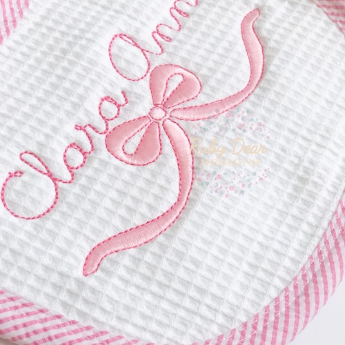 Side Bow Floral Machine Embroidery Design - Etsy