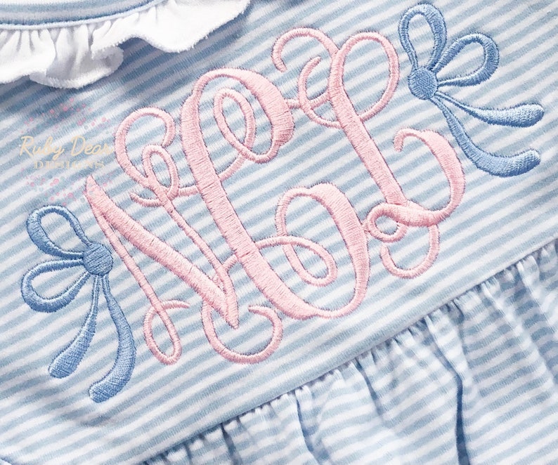 Wendy Side Bow Machine Embroidery Design - Etsy