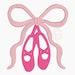 Ballet Bow Machine Embroidery Design - Etsy