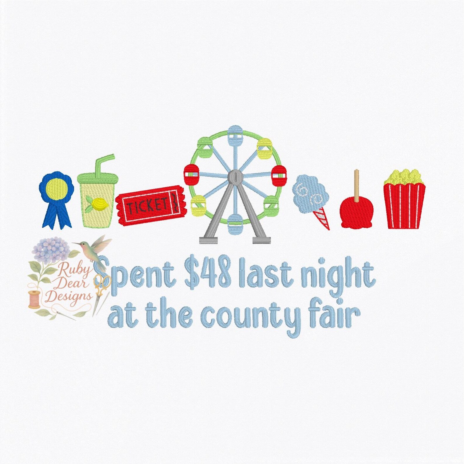County State Fair Build Your Own Minis Set of 15 Machine Embroidery ...