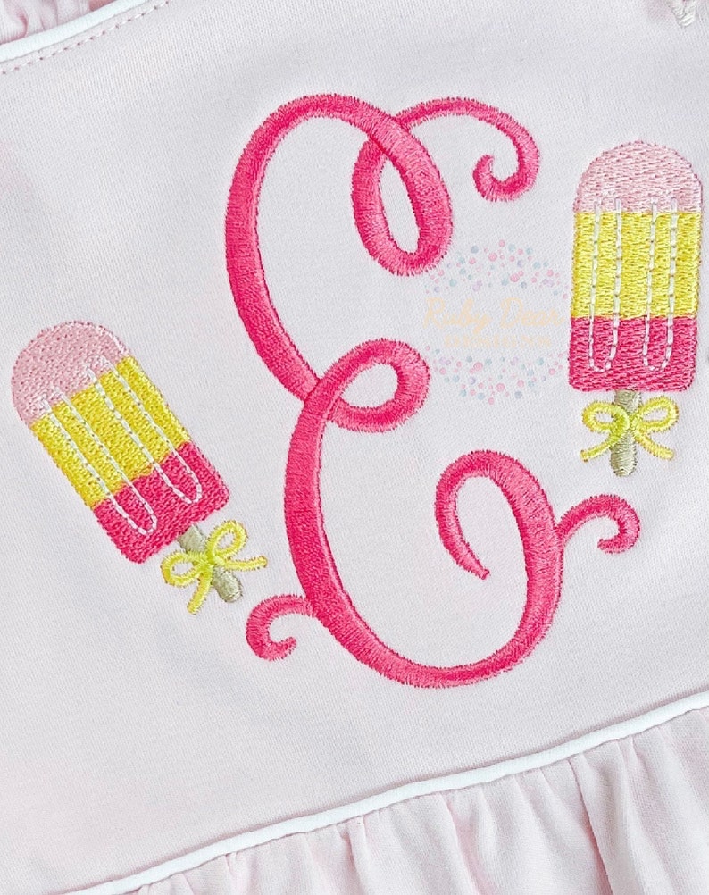 Mini Popsicle With Bow Machine Embroidery Design - Etsy