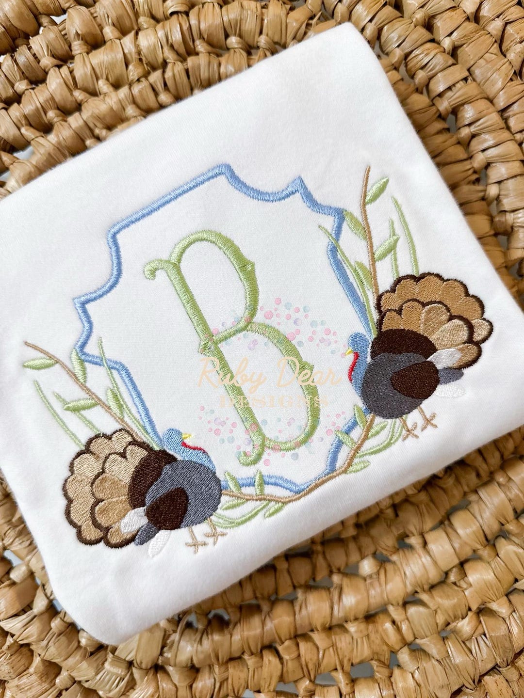 Turkey Wild Crest With Grass and Branches Machine Embroidery Design - Etsy