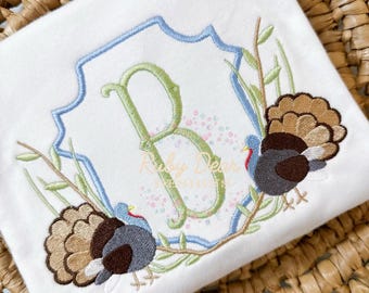 Turkey Wild Crest With Grass and Branches Machine Embroidery Design - Etsy