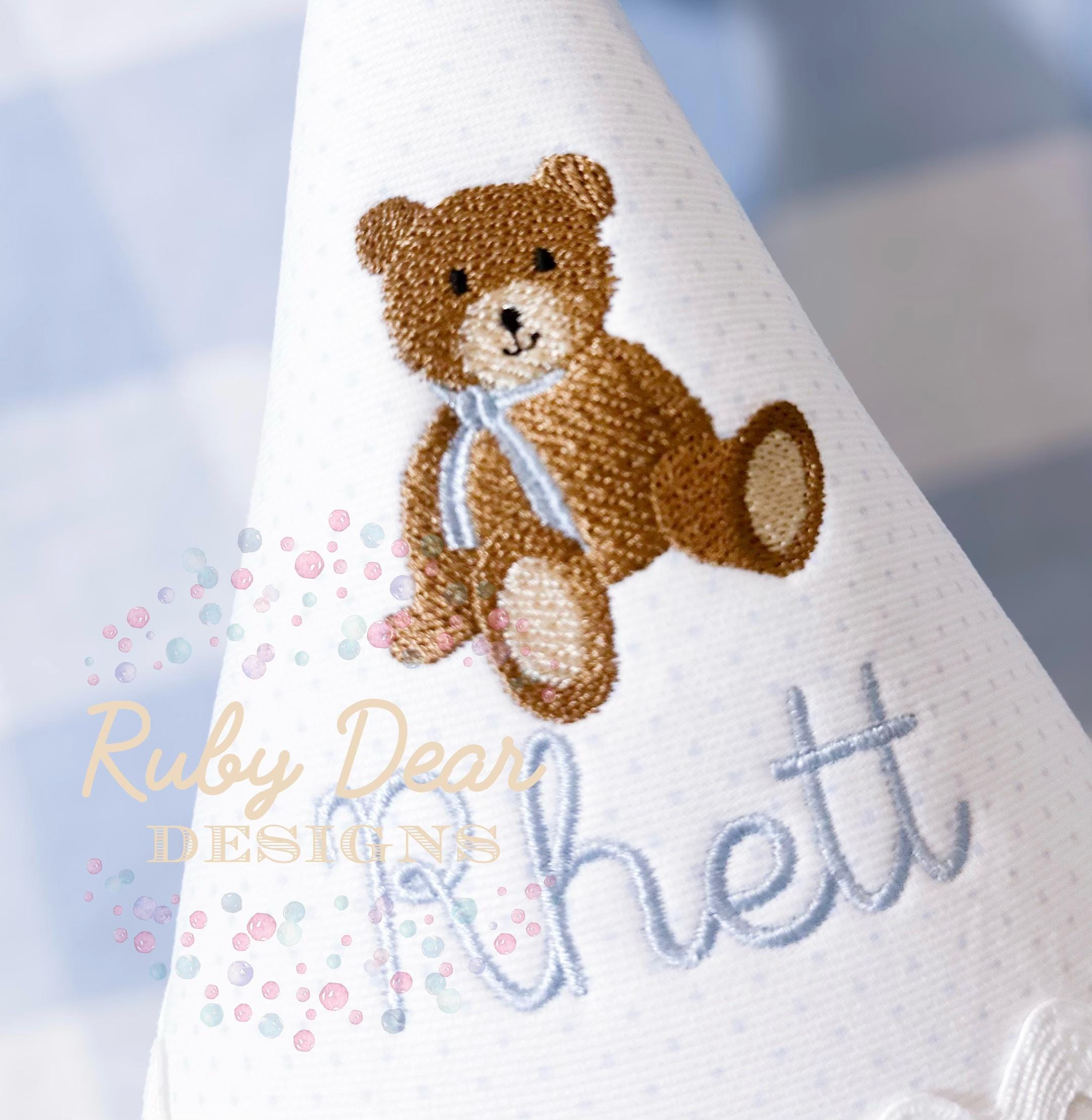 Teddy Bear Mini Fill and Satin Stitch Machine Embroidery Design - Etsy
