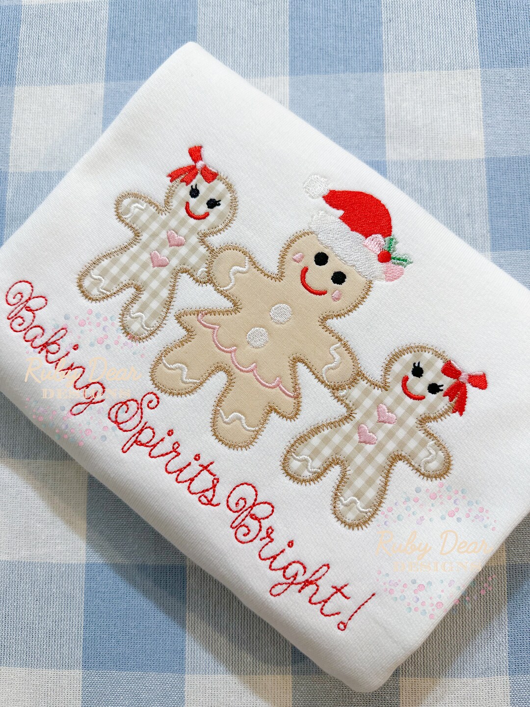 Gingerbread Girl Club Trio Appliqué Zig Zag Stitch Machine Embroidery ...