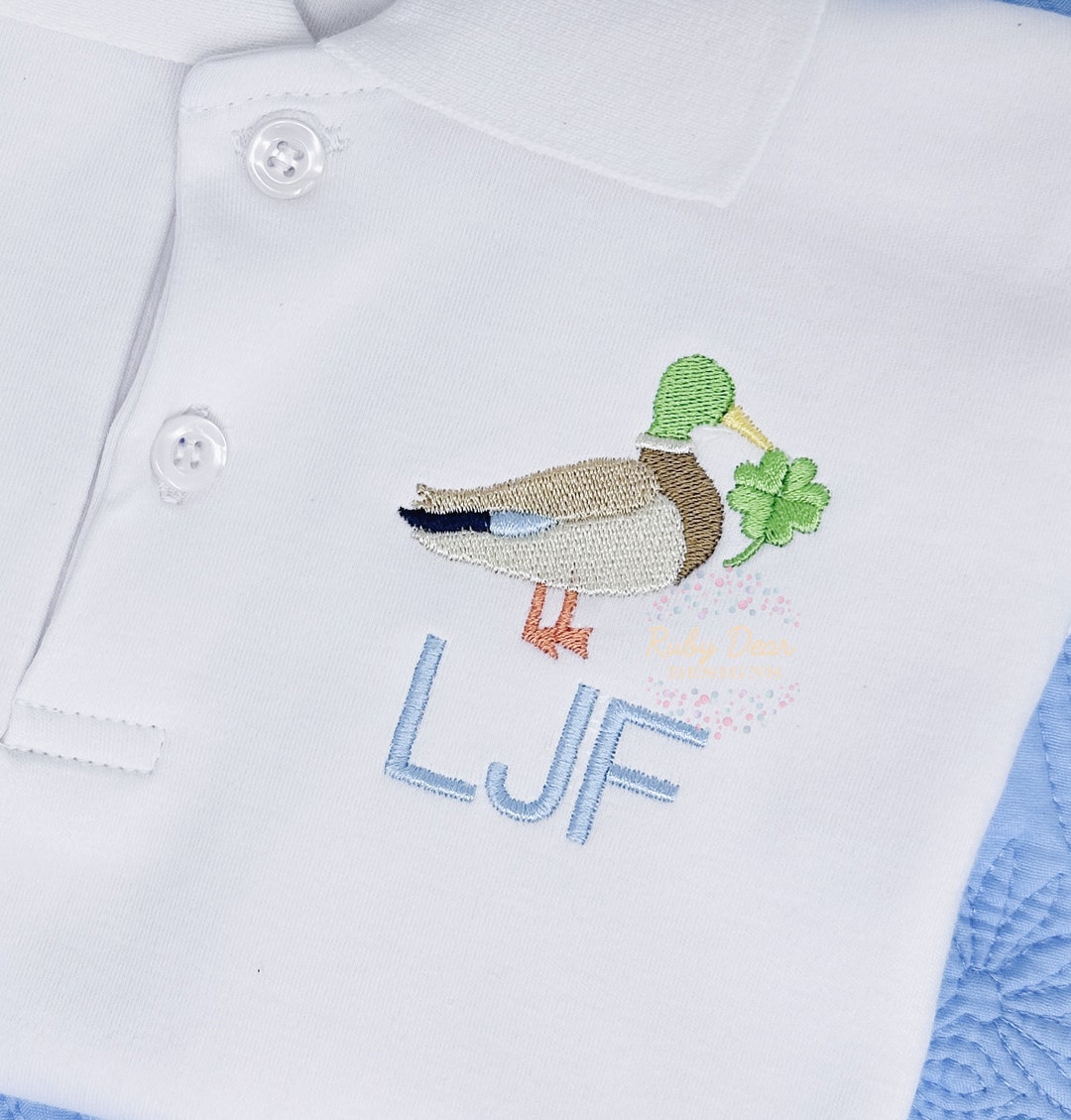 St Patrick Mallard Mini Satin and Fill Stitch Machine Embroidery Design ...