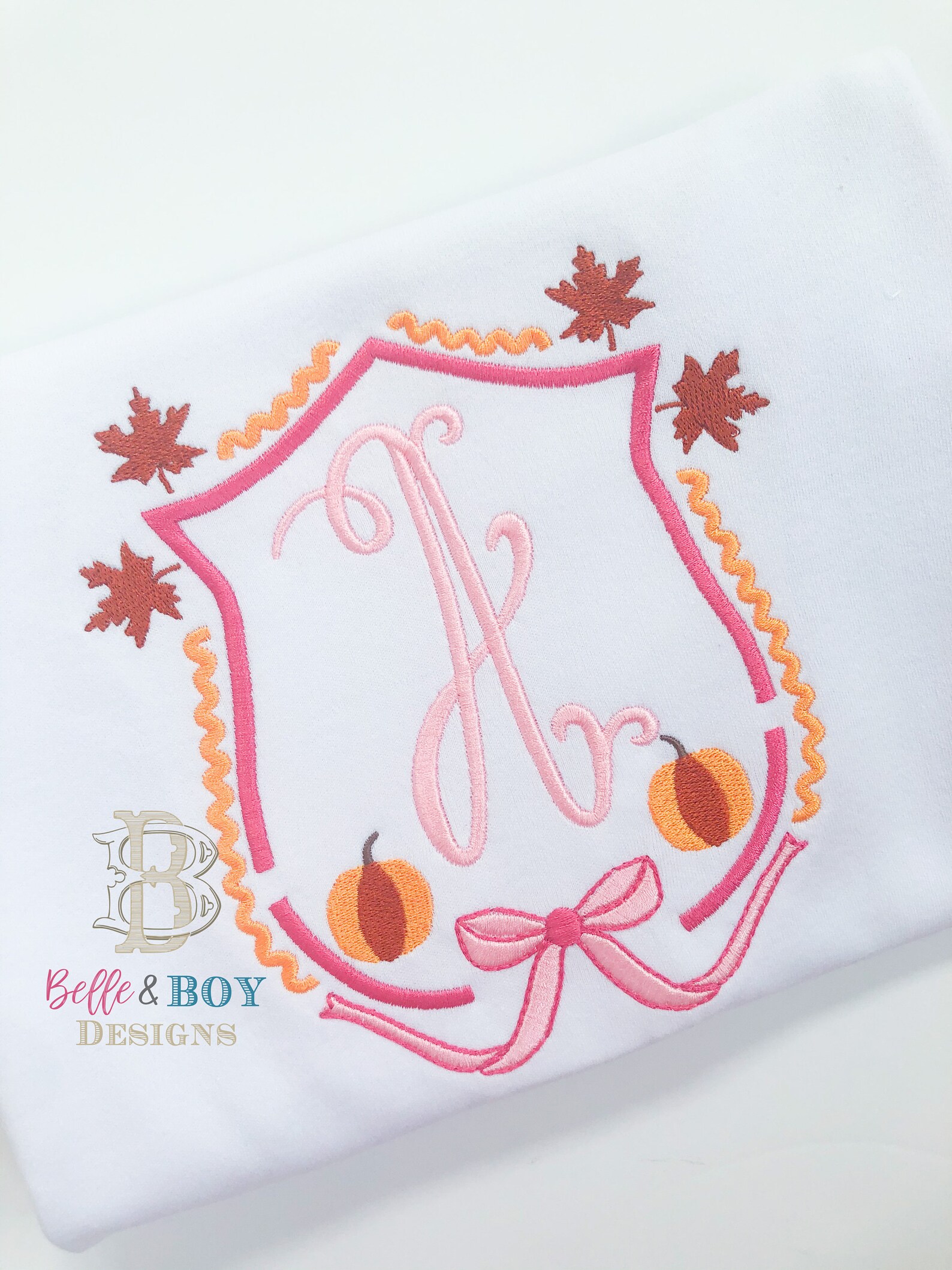 Pumpkin Crest Machine Embroidery Design - Etsy