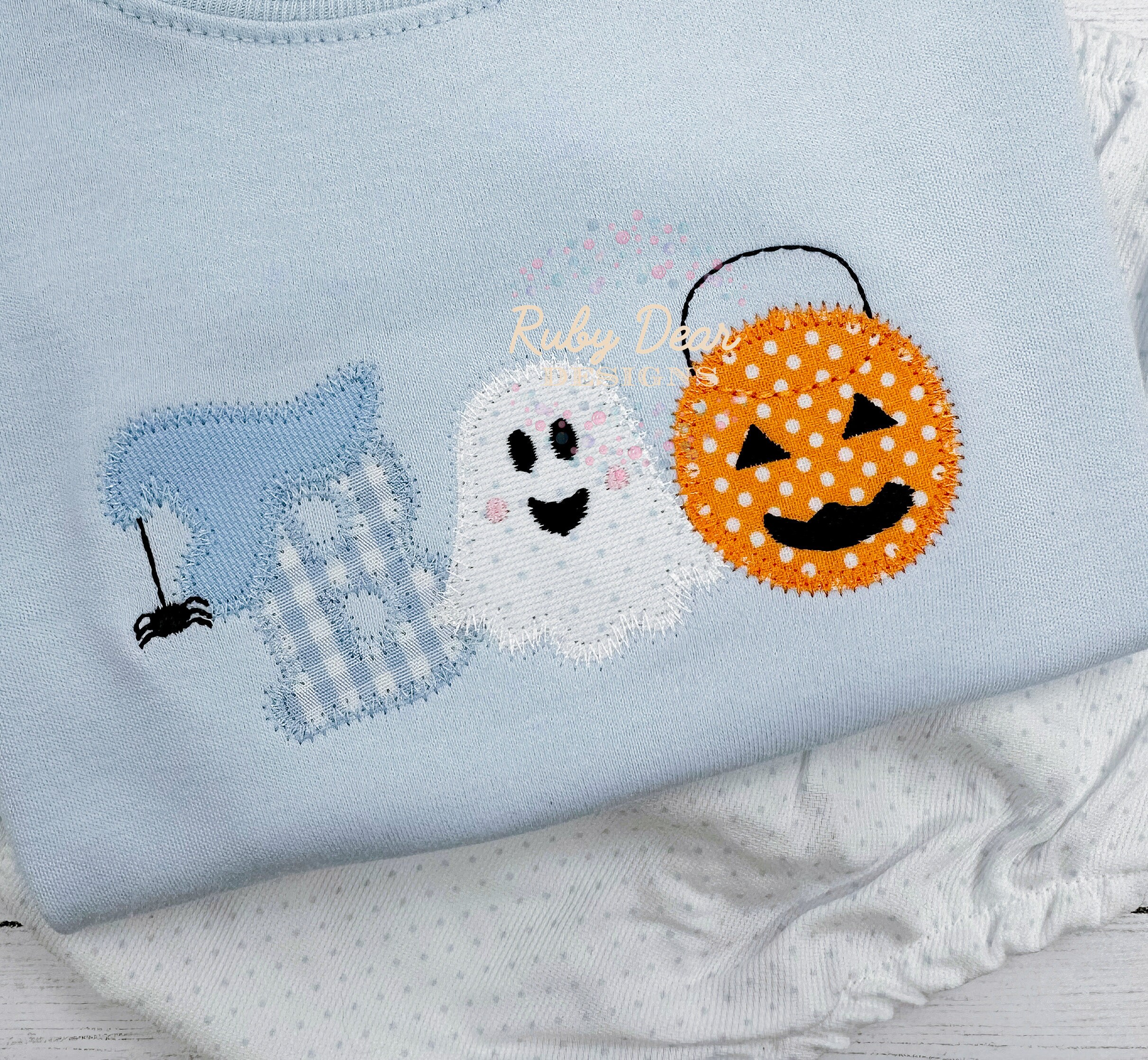 BOO Boy Applique Zig Zag Stitch Machine Embroidery Design - Etsy