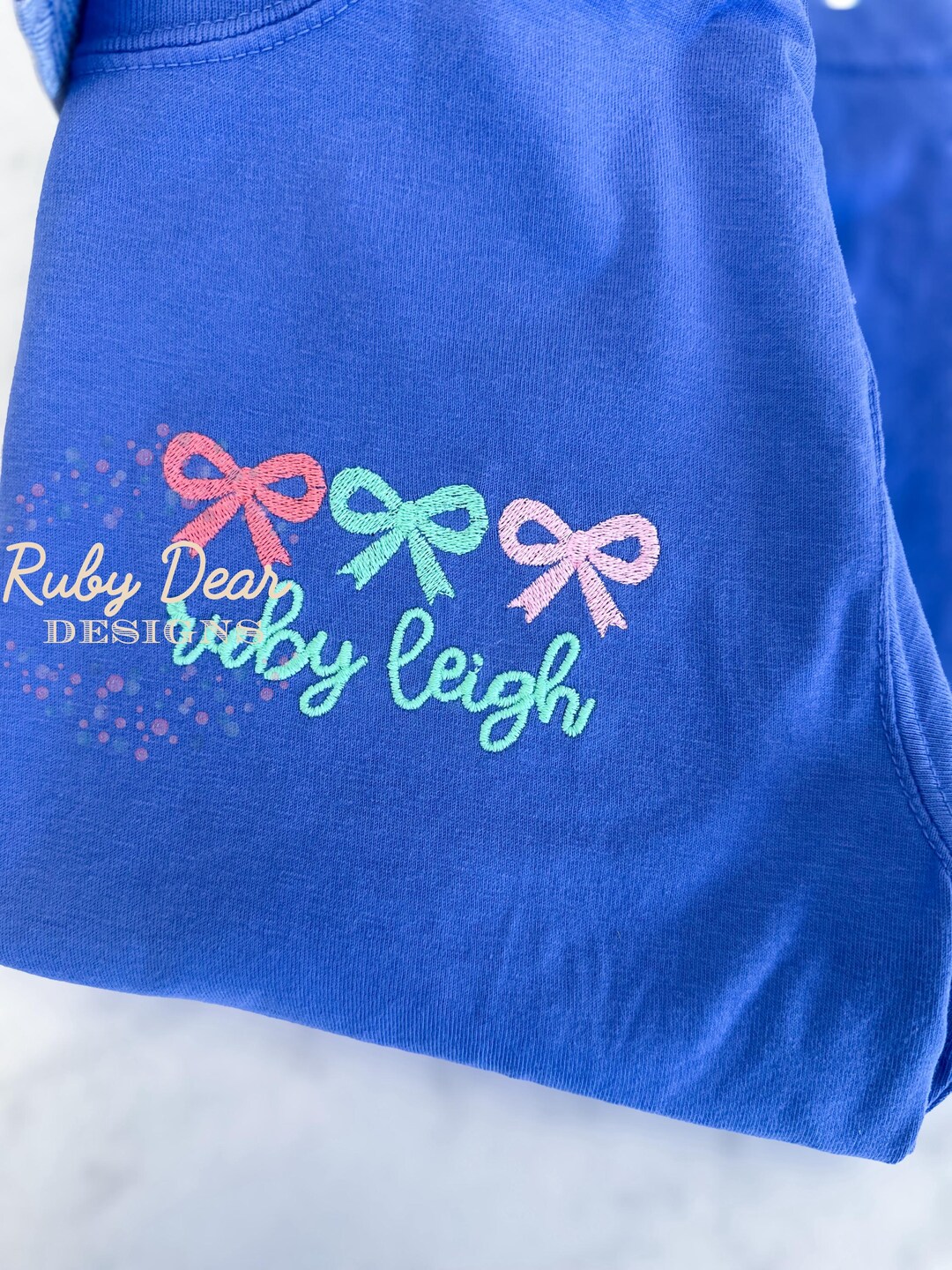Petite Bow Trio Fill Stitch Machine Embroidery Design - Etsy
