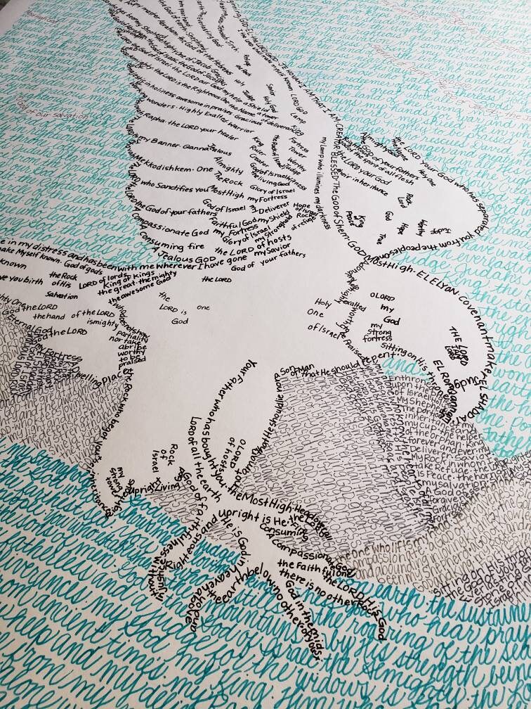 On Wings Like Eagles Word Art Print Christain Wall Hanging | Etsy