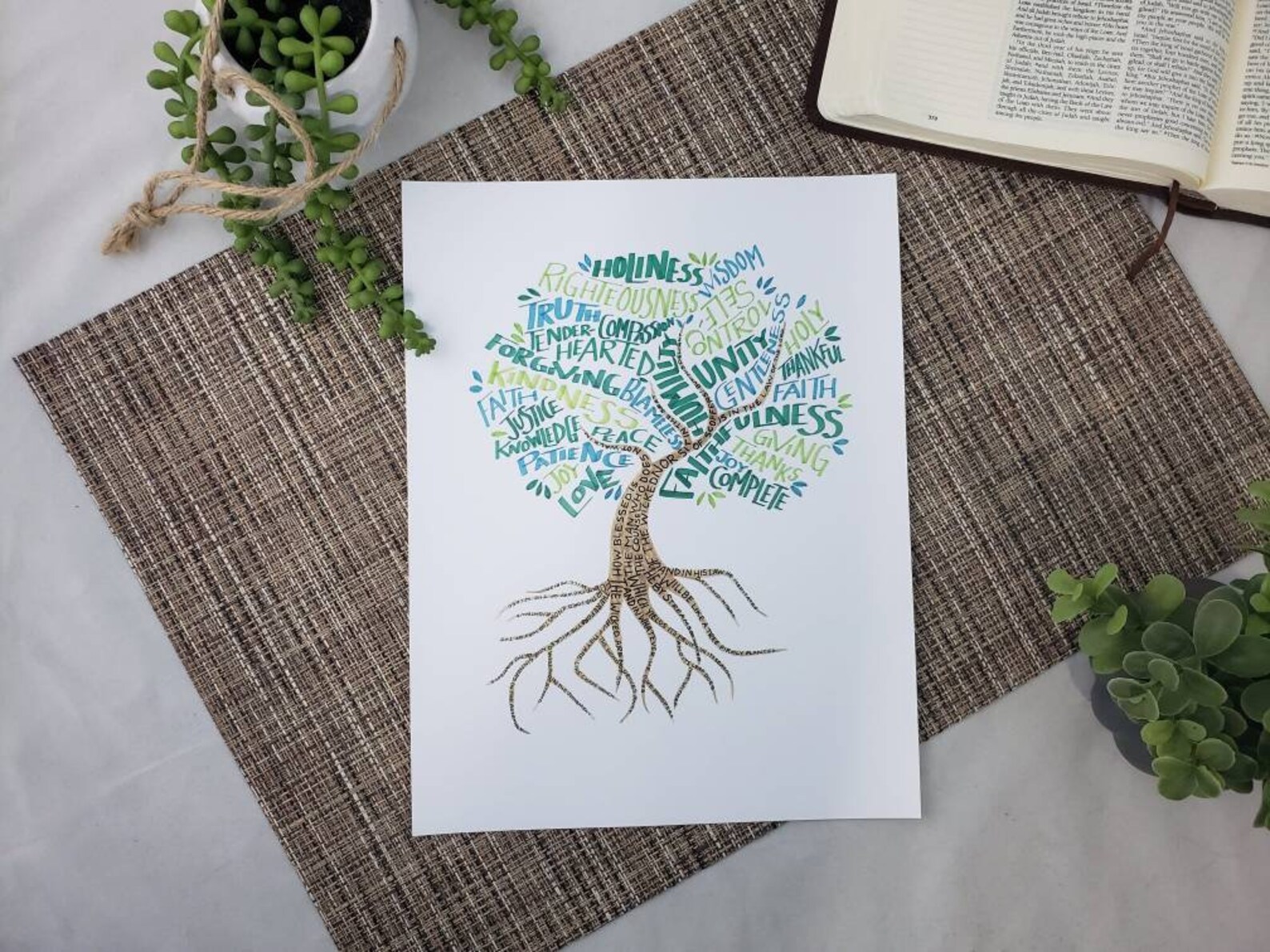 Names of God Word Art Greeting Cardschristianbible | Etsy