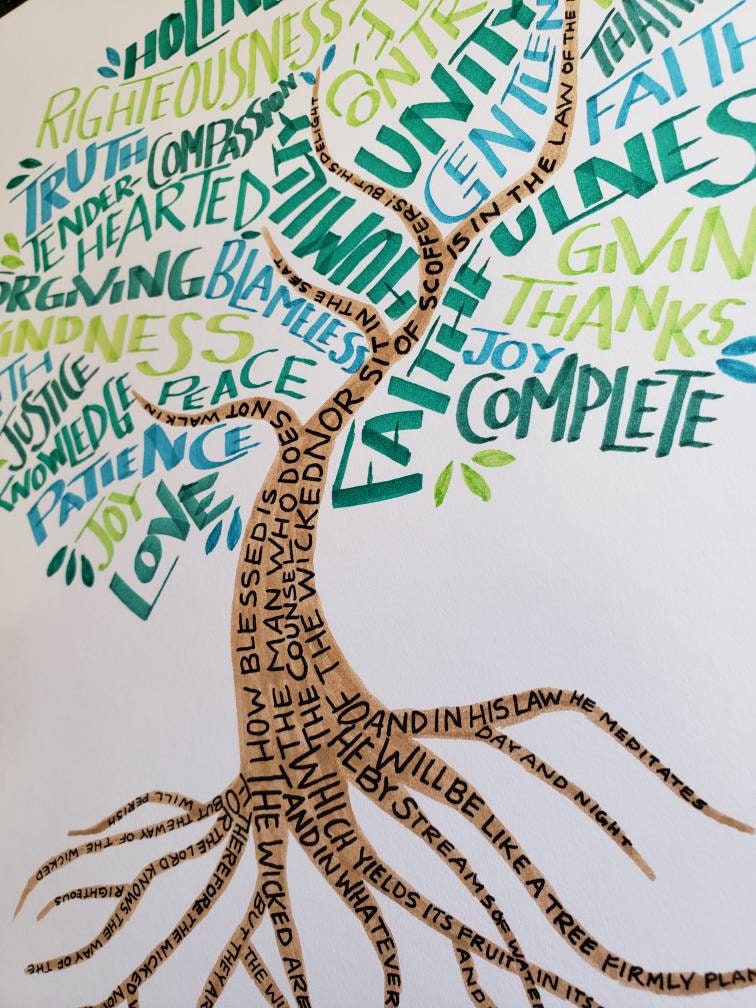 A Tree Firmly Planted Word Art Refrigerator Magnetstree of - Etsy