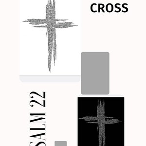 Psalm 22 - the Cross - Christian Word Art - Scripture- Bible Verse Wall ...