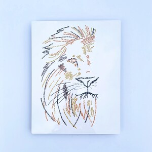 METAL Lion of Judah Word Art Print--names of Jesus Character of God ...