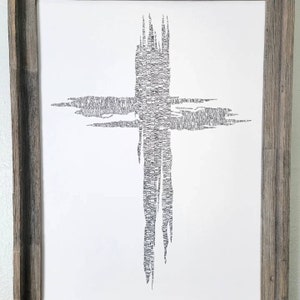 Psalm 22 - the Cross - Christian Word Art - Scripture- Bible Verse Wall ...