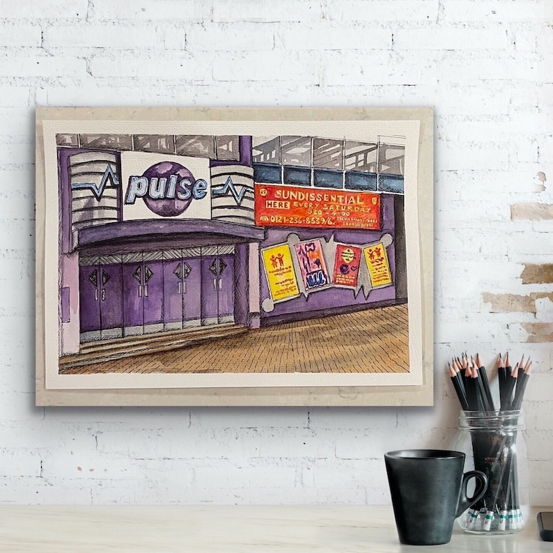Pulse Nightclub, Home of Sundissential Birmingham, Original Pen ...