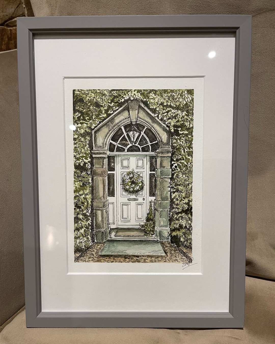 Bespoke Hand Drawn & Painted Original Front Door Artwork + High ...