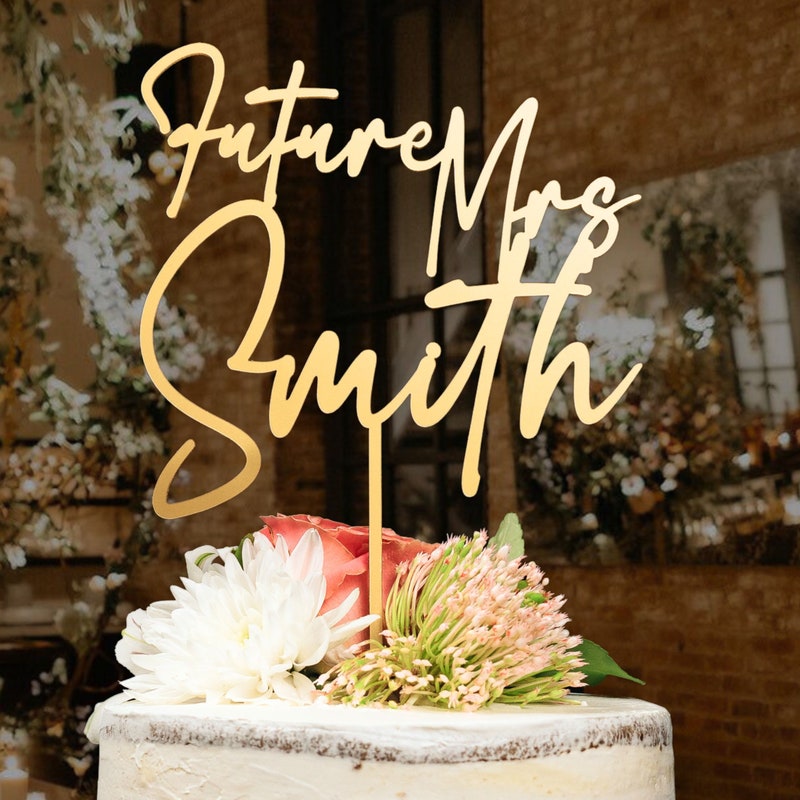 Gold Cake Topper - Etsy