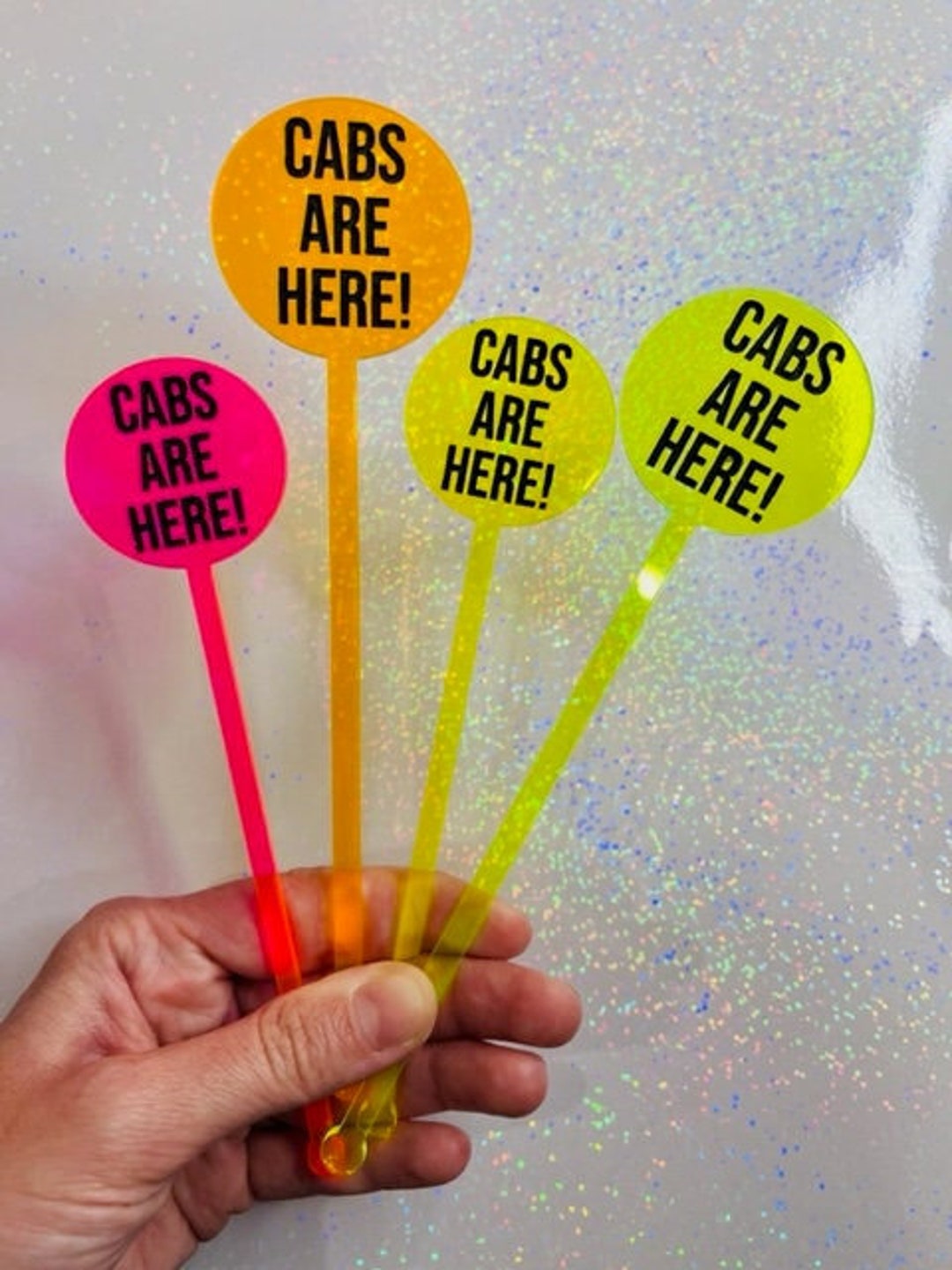 Custom Neon Acrylic Drink Stirrers: Bachelorette Party Decor - Etsy