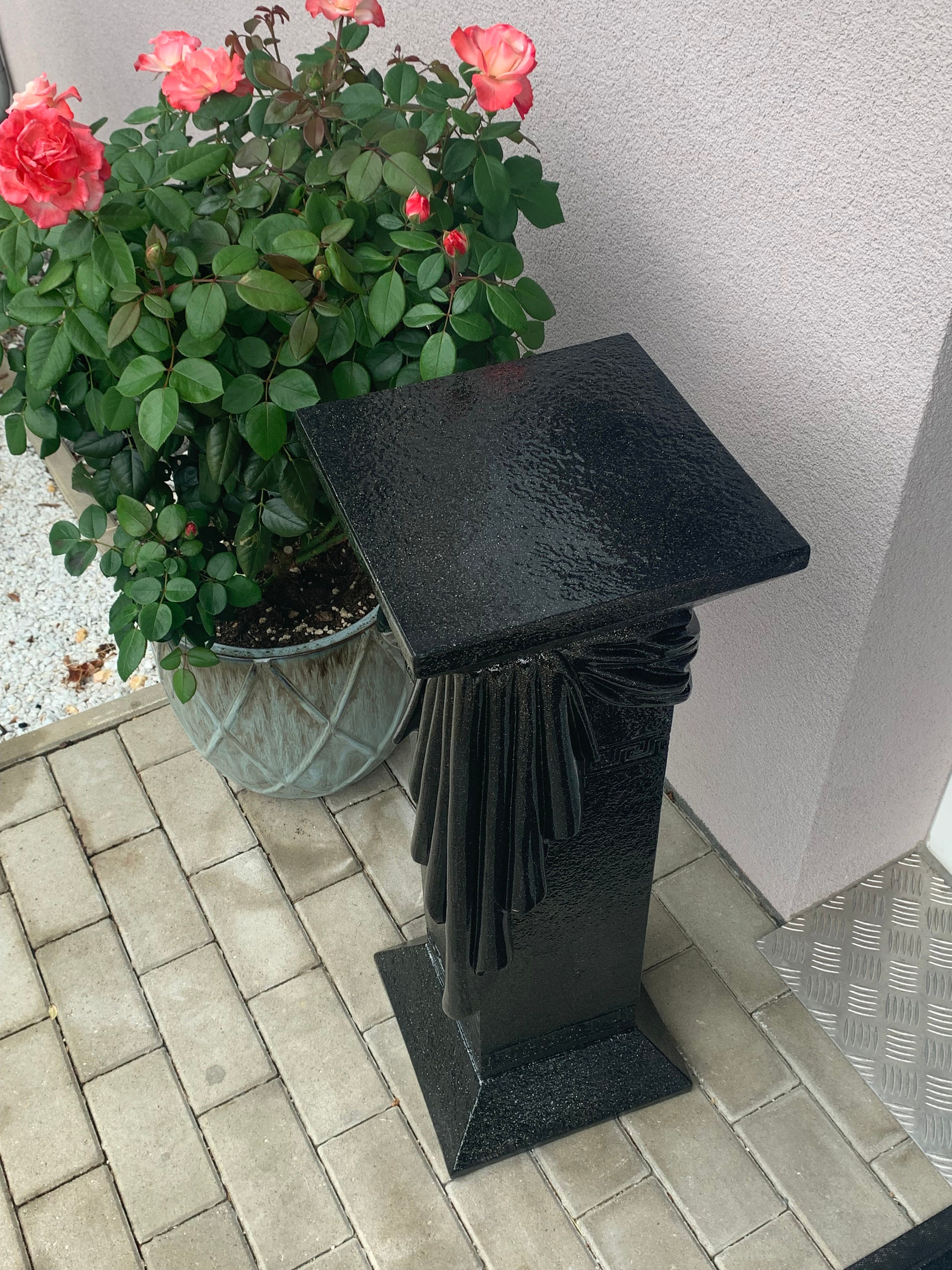 Pillar Column Hand Made and Hand Painted in Europe Silver - Etsy