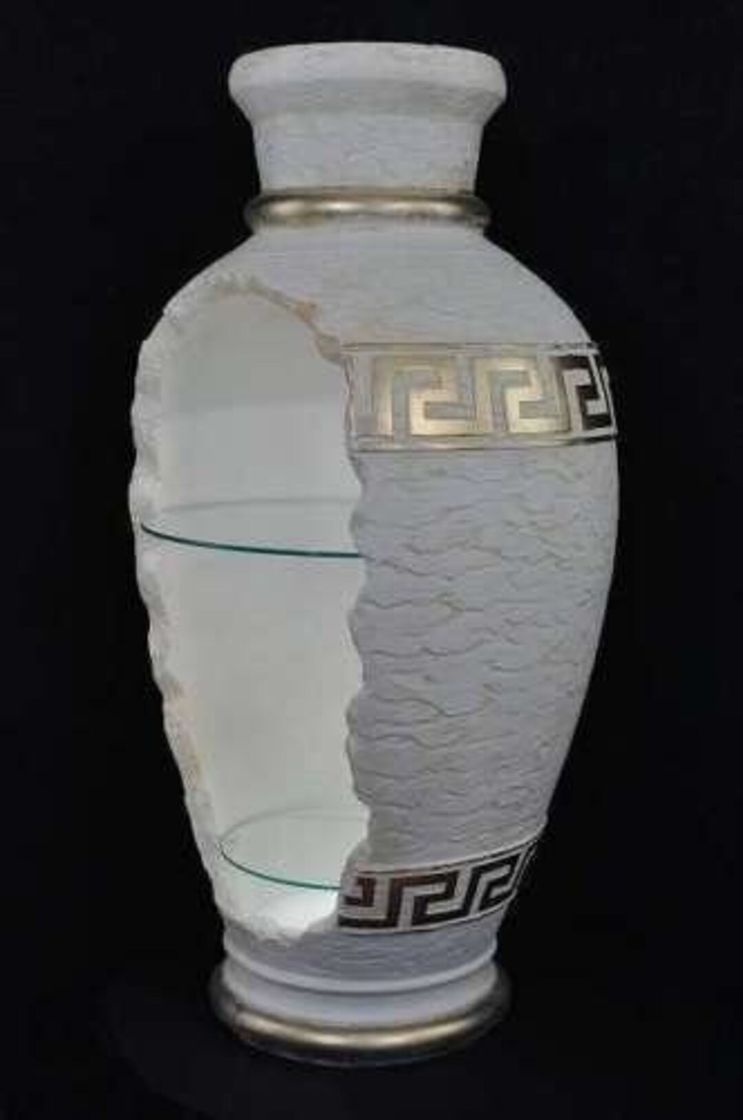 Lighted Bar Display Case Bookcase Greek Style Perfect for a Gift Made ...