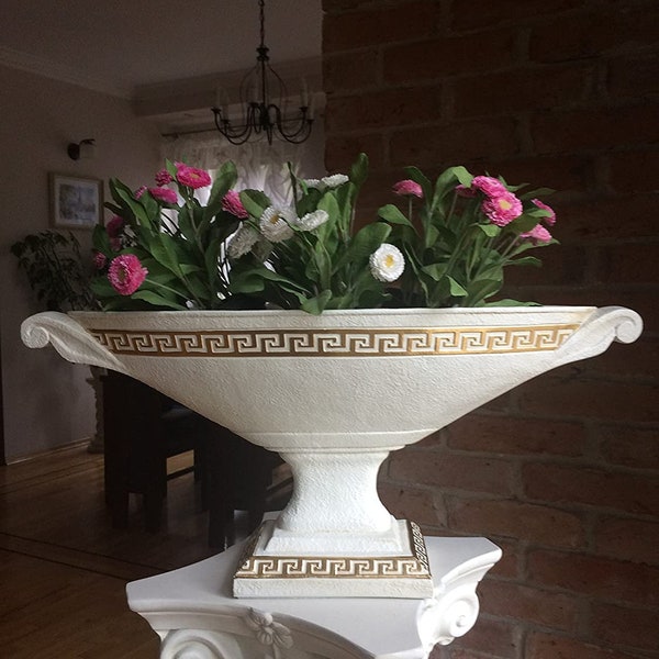 Greek Key Vase - Etsy