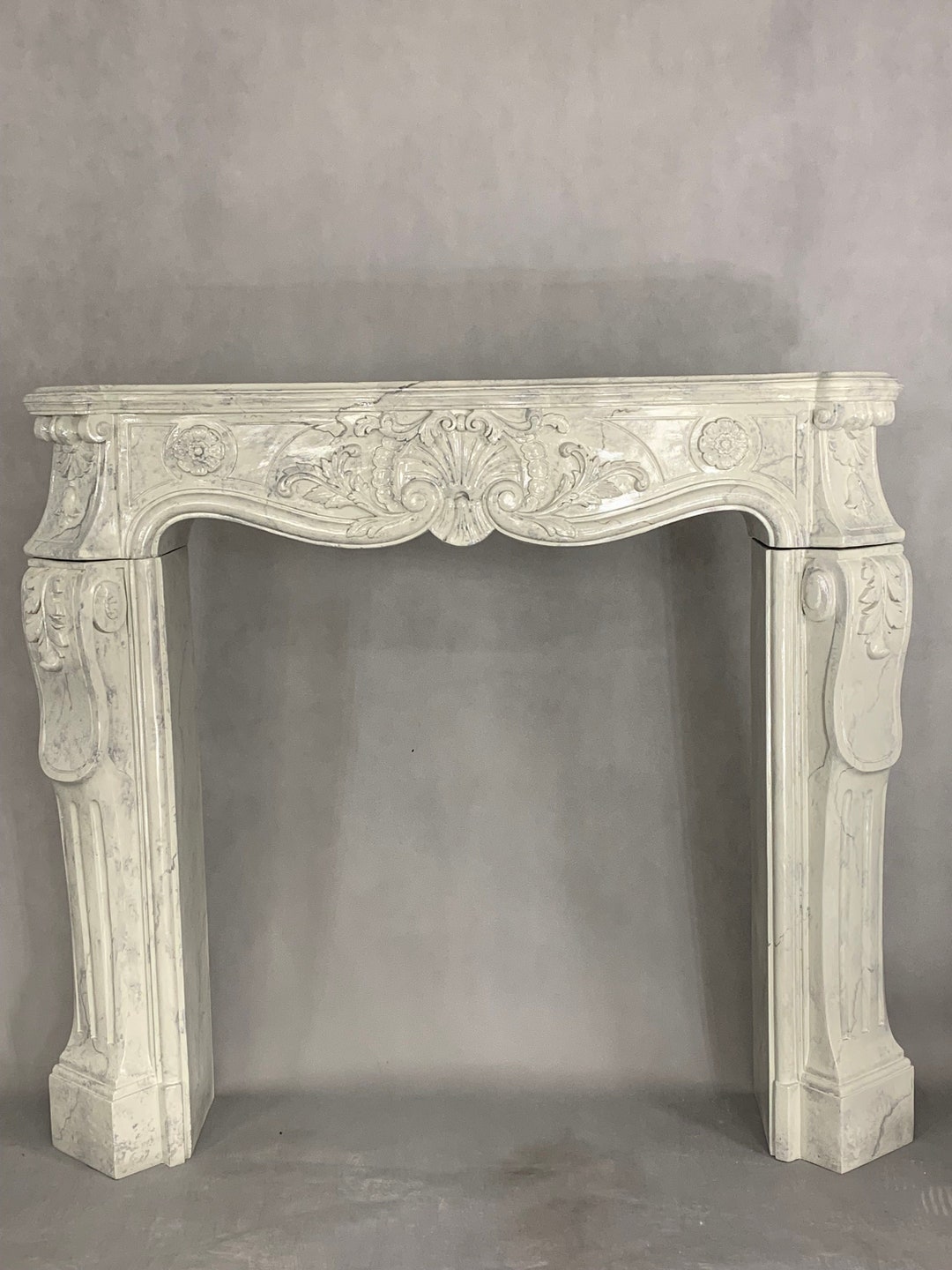 Beautiful Fireplace Casing, Marble Effect, Perfect for a Gift ...