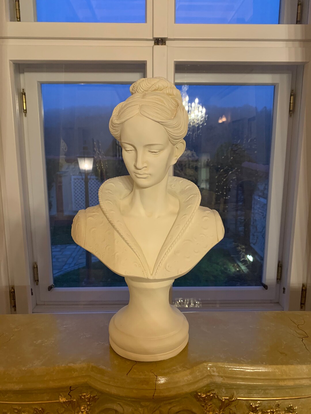 Beautiful Bust Statue Sculpture Sisi Elisabeth Figure Painted - Etsy