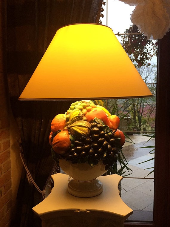 Lamp Fruits Lampshade Light Table Lamp Wonderful Hand Painted - Etsy