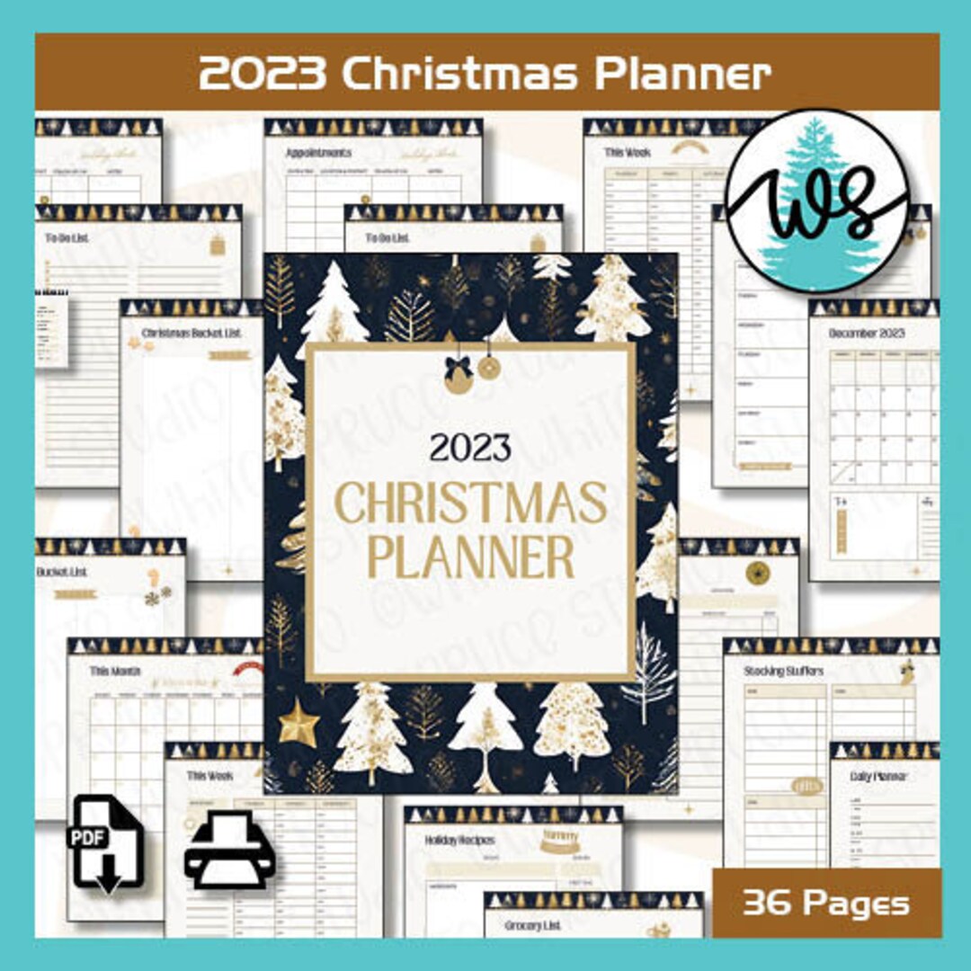 Printable Christmas Planner Christmas Goal Planning - Etsy