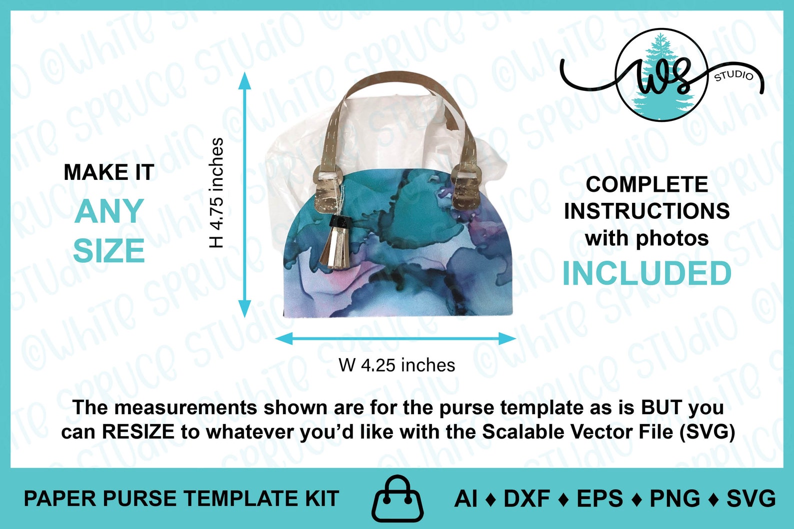 3D Paper Purse SVG Paper Purse Template Svg Paper Gift Box - Etsy