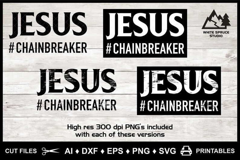 Christian SVG Bible SVG Jesus Svg Chain Breaker Scripture | Etsy