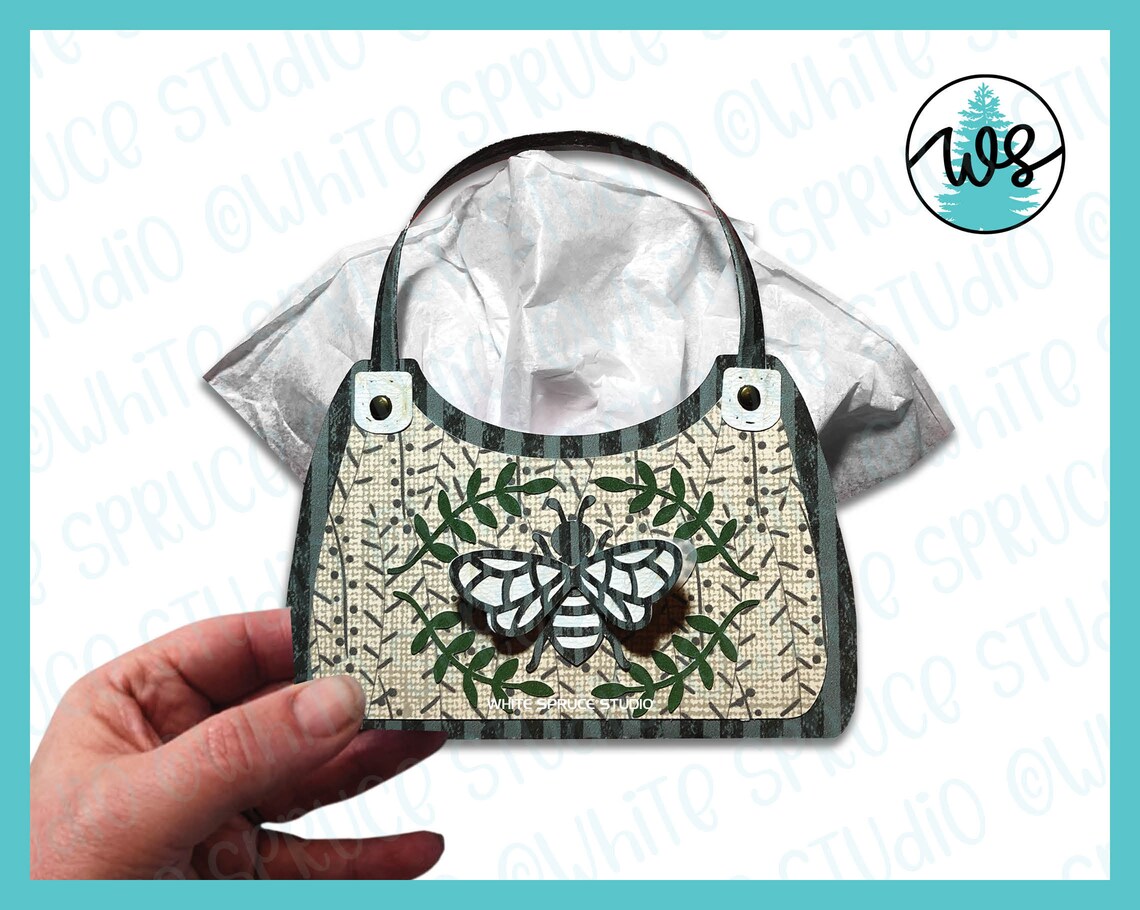 3D Paper Purse SVG Paper Purse Template Svg 3D Bumblebee - Etsy