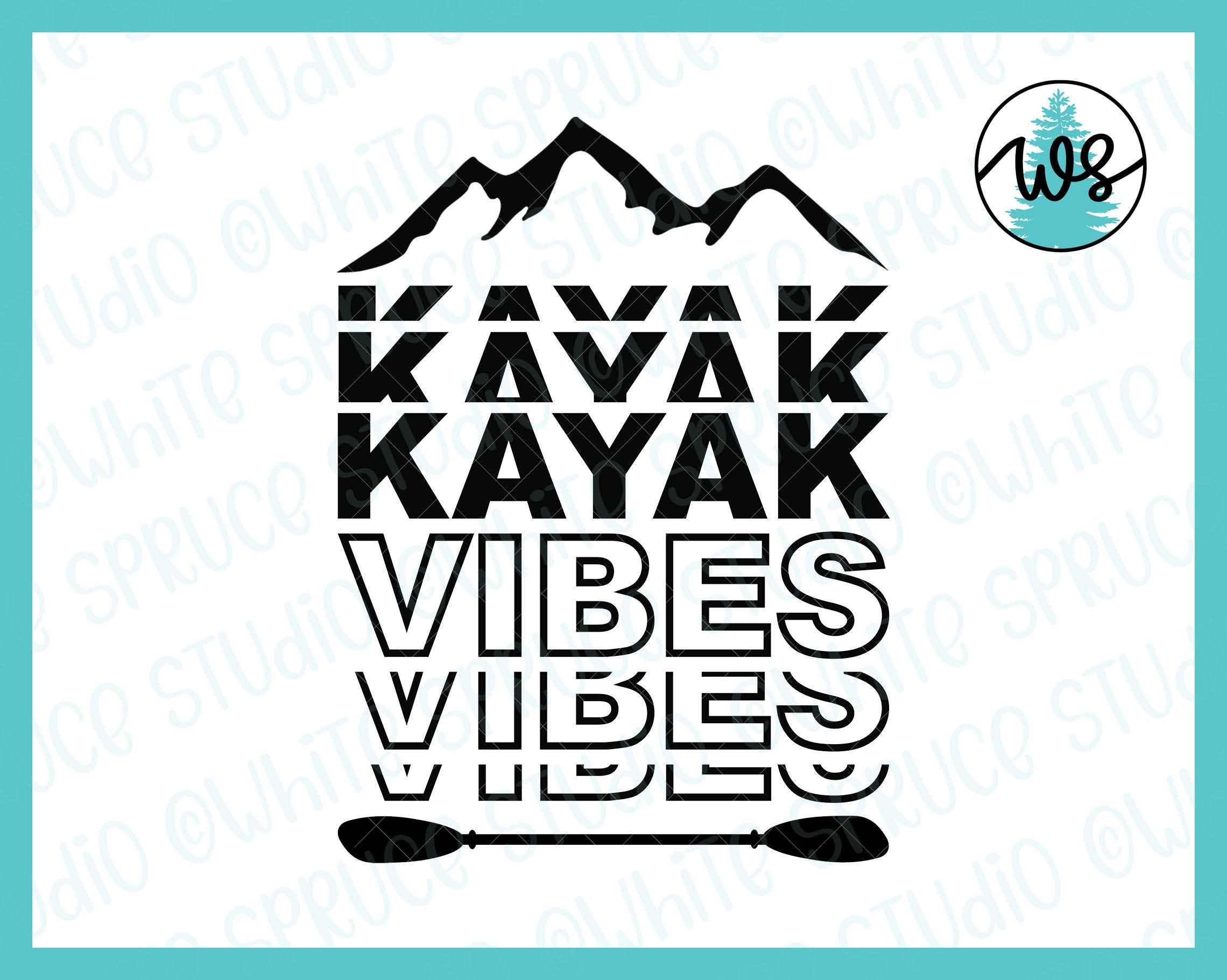 Kayak Logo SVG svg Kayak Saying Kayak Vibes Kayak Logo svg | Etsy