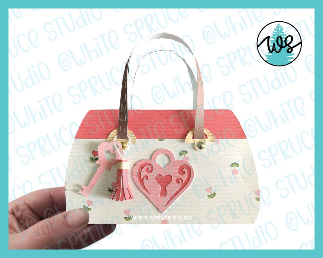 3D Paper Purse Template Digital Paper Paper Purse Gift Box - Etsy Canada