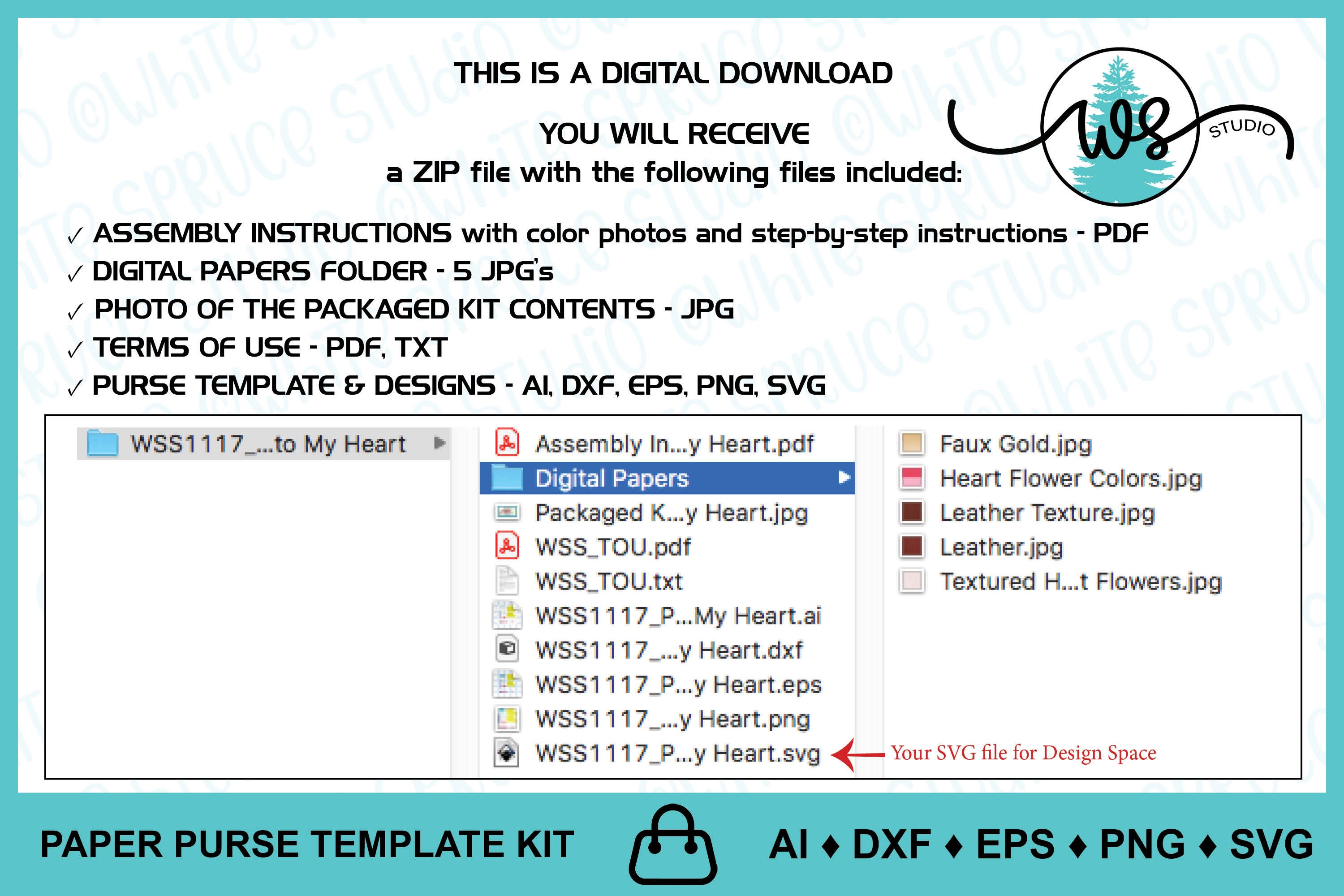 3D Paper Purse Template Digital Paper Paper Purse Gift Box - Etsy Canada