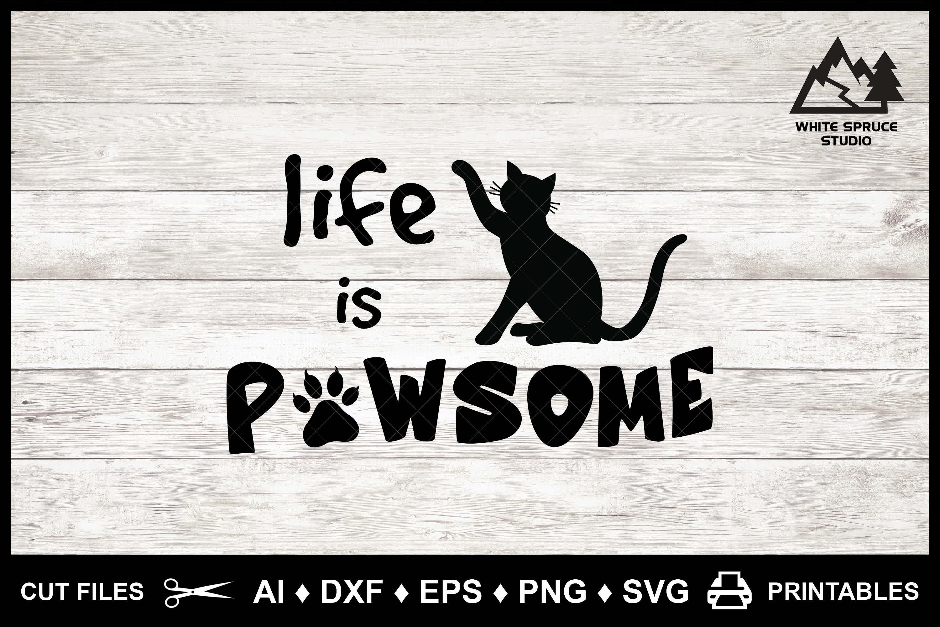 Cat Logo SVG Cat Paws SVG Playful Kitten Cat Playing Funny - Etsy Canada