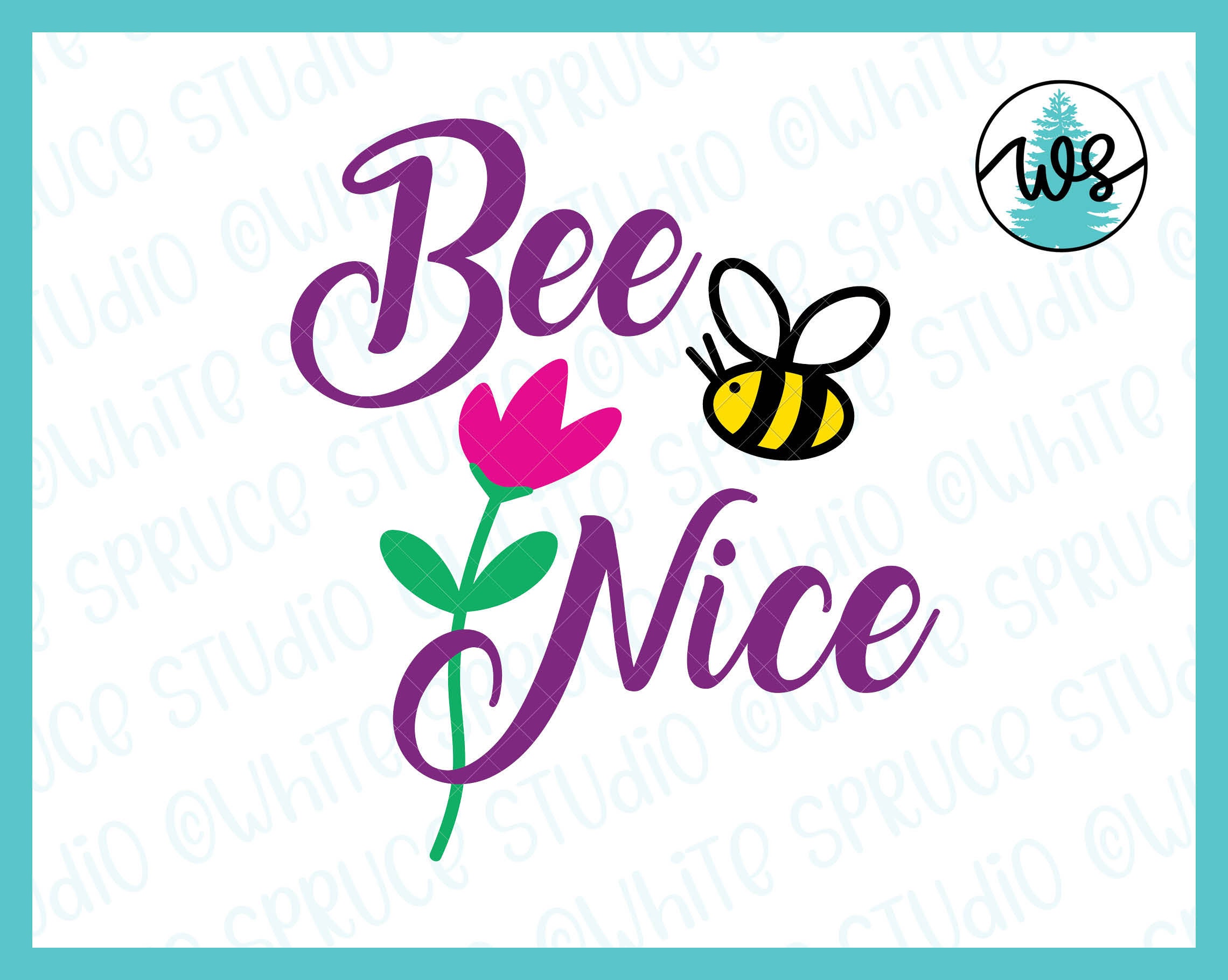Bee Nice SVG Bee Svg Bee Cut File Bee T-shirt Design Bee | Etsy