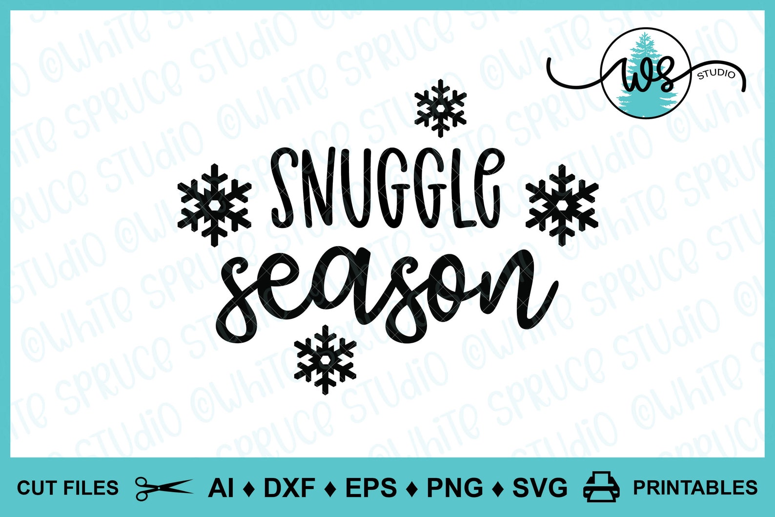 Snuggle Season Svg Winter Logo SVG Snowflake SVG Christmas | Etsy